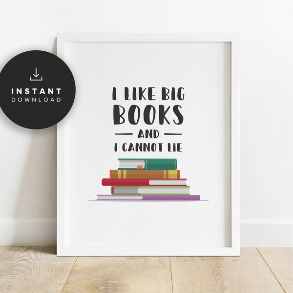 I Like Big Books - Etsy