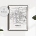 Conway Map Print, Arkansas AR USA Map Art Poster, Printable City Street ...