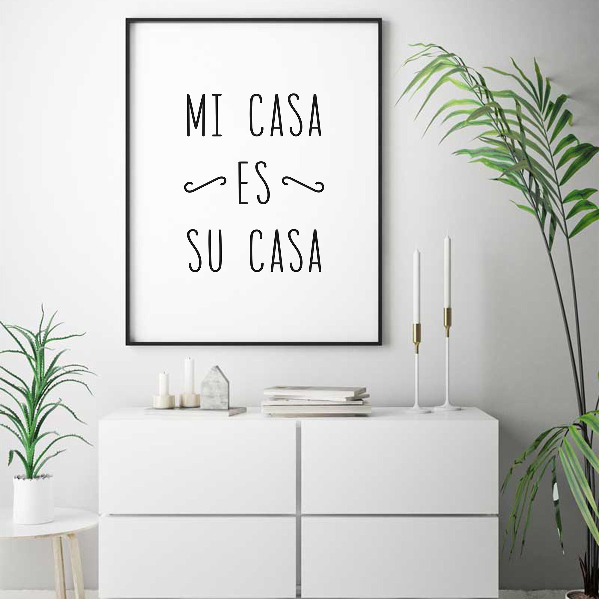Mi Casa Es Su Casa, Printable, Entryway Sign, Guest Room Wall Art ...