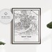 Novi Sad Map Art Print, Serbia City Street Map (digital Download ...