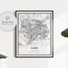 Lund Map Print, Sweden Map Art Poster, Printable City Street Road Map ...
