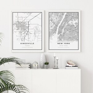 Kingsville Map Print, Texas TX USA Map Art Poster, Printable City ...
