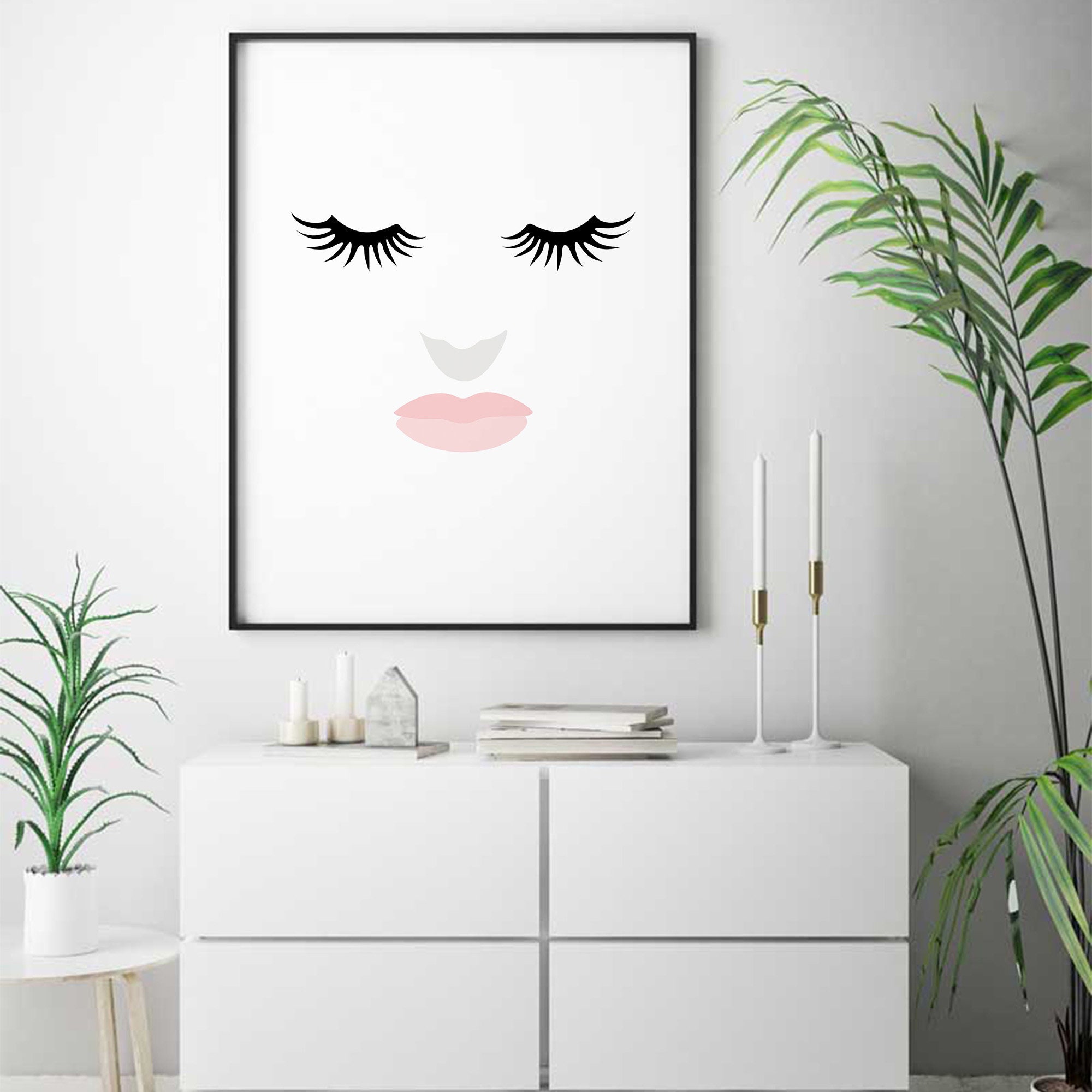 Eyelash Poster Printable Fashion Print Eyelashes Poster - Etsy