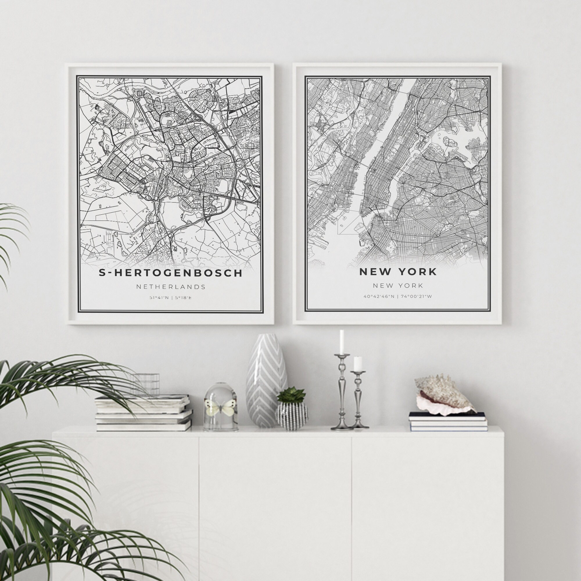 S-hertogenbosch Map Print, Netherlands Map Art Poster, Den Bosch ...