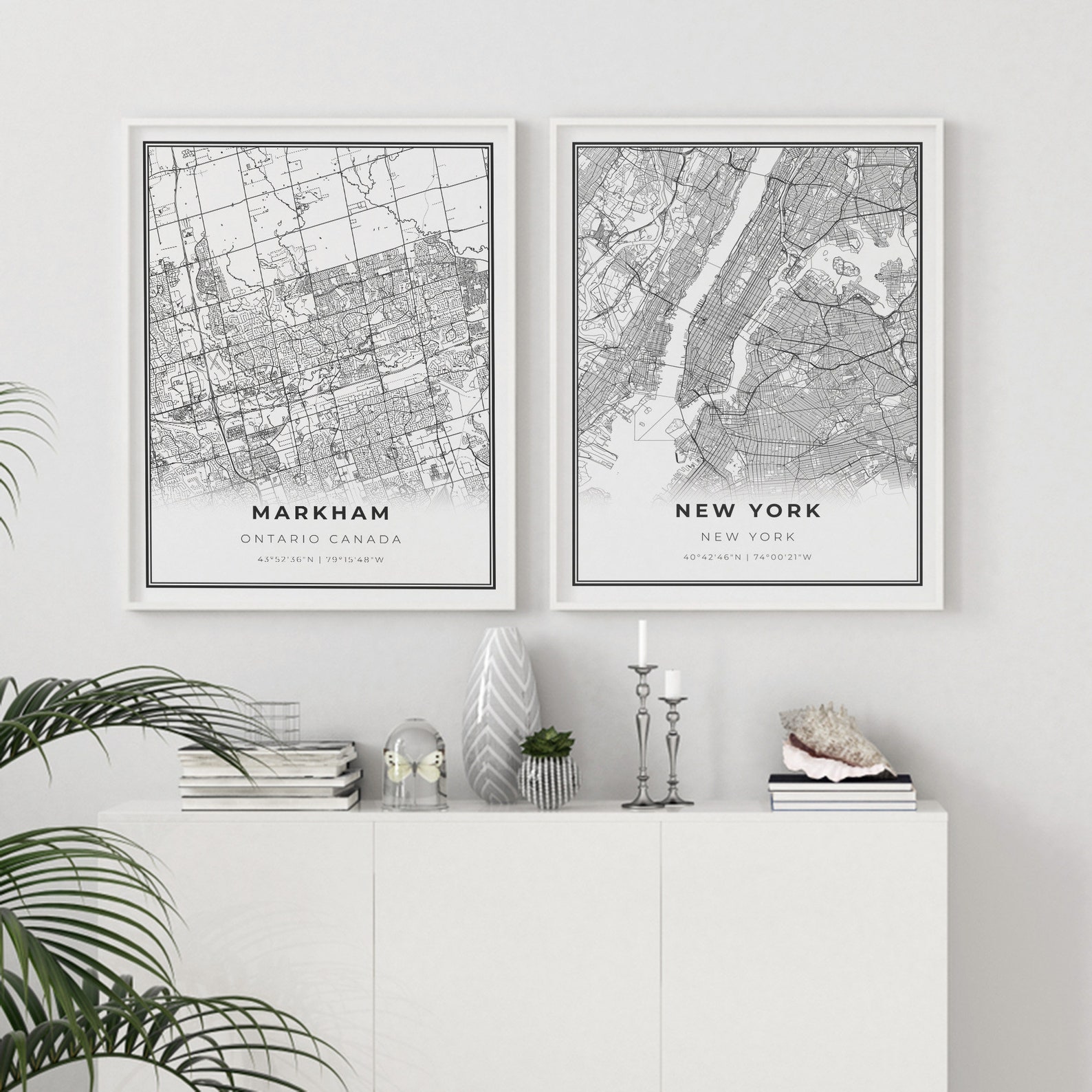 Markham Map Print Toronto Ontario ON Canada Map Art Poster | Etsy