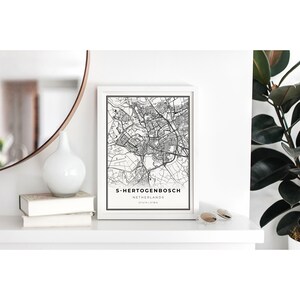 S-hertogenbosch Map Print, Netherlands Map Art Poster, Den Bosch ...