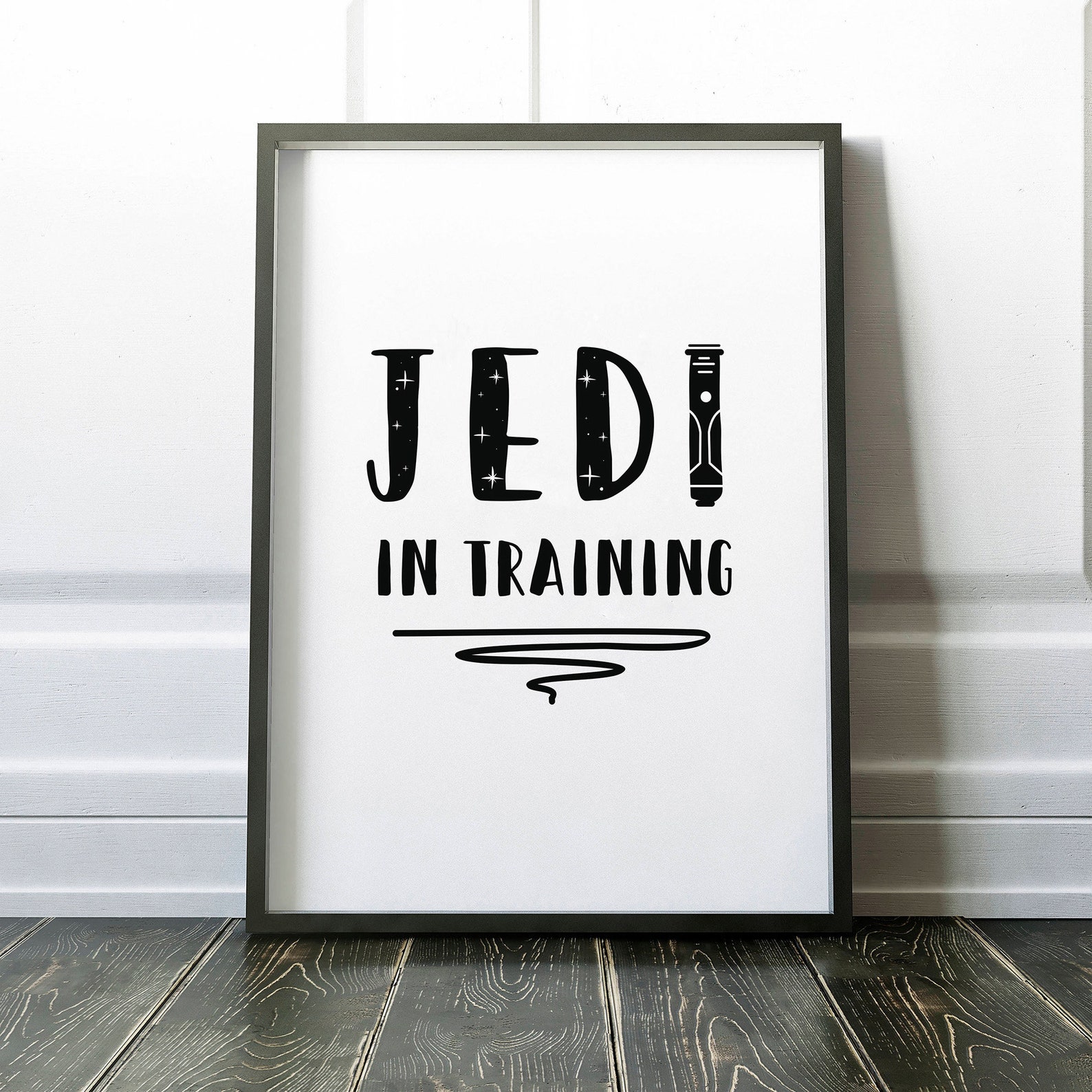 Jedi in Training Printable Nursery Jedi Poster Jedi Sign - Etsy