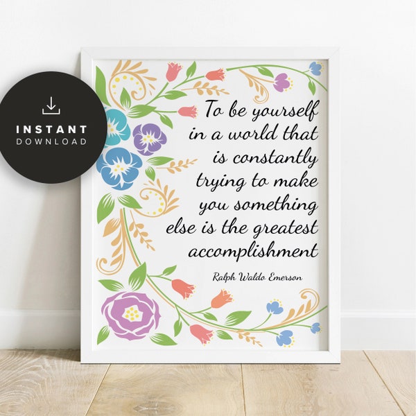 Ralph Waldo Emerson - Etsy