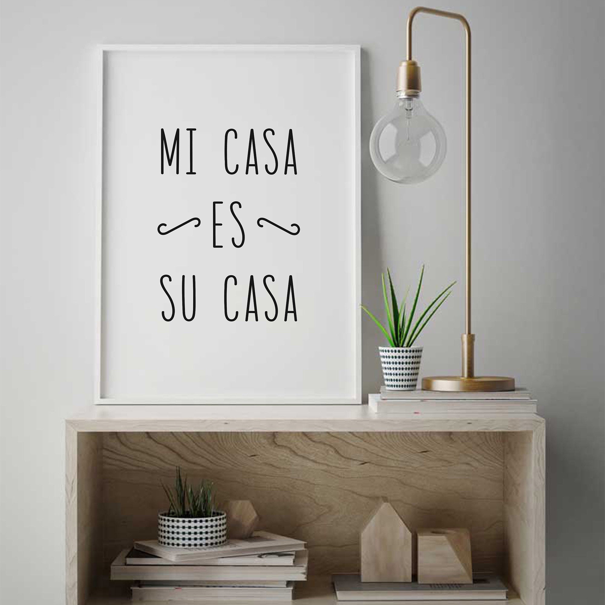 Mi Casa Es Su Casa, Printable, Entryway Sign, Guest Room Wall Art ...