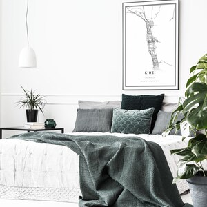 Kihei Map Print, Maui Hawaii HI USA Map Art Poster, Printable City ...