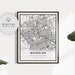 Waterloo Ontario Map Print, ON Canada Map Art Poster, Kitchener ...