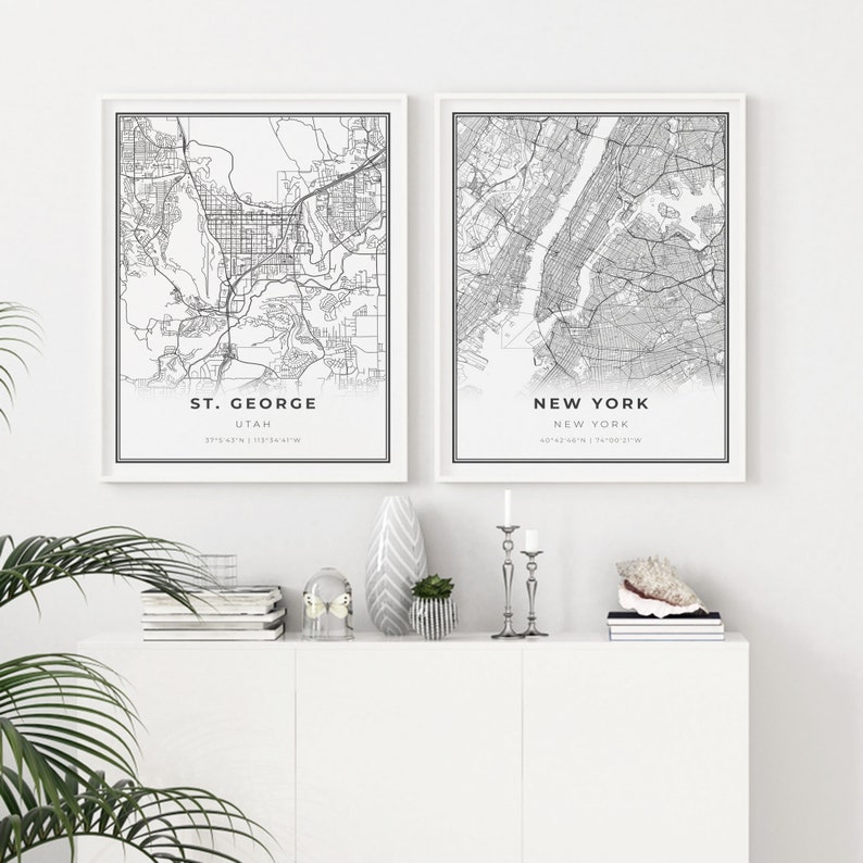 St. George Map Print Utah UT USA Map Art Poster St George | Etsy