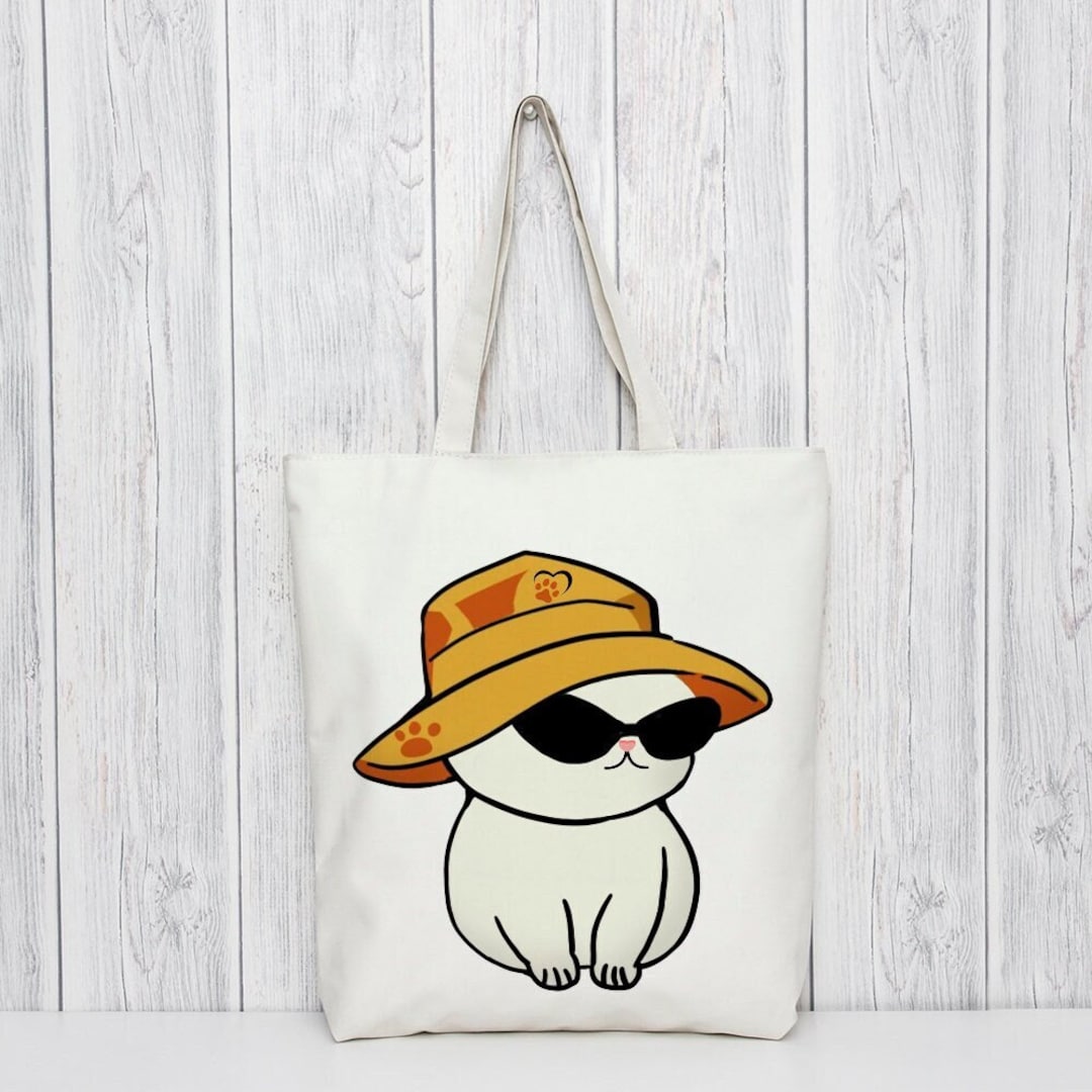 Funny Tote Bag Bucket Hat Cat Meme Tote Bag Christmas Gift - Etsy