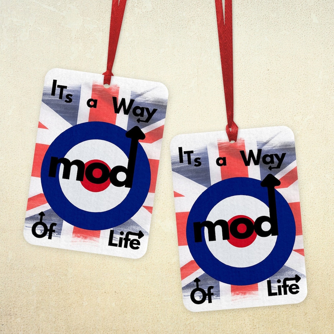 Mod Culture Car Decor,street Mods Air Freshener, Mod Revival Car ...