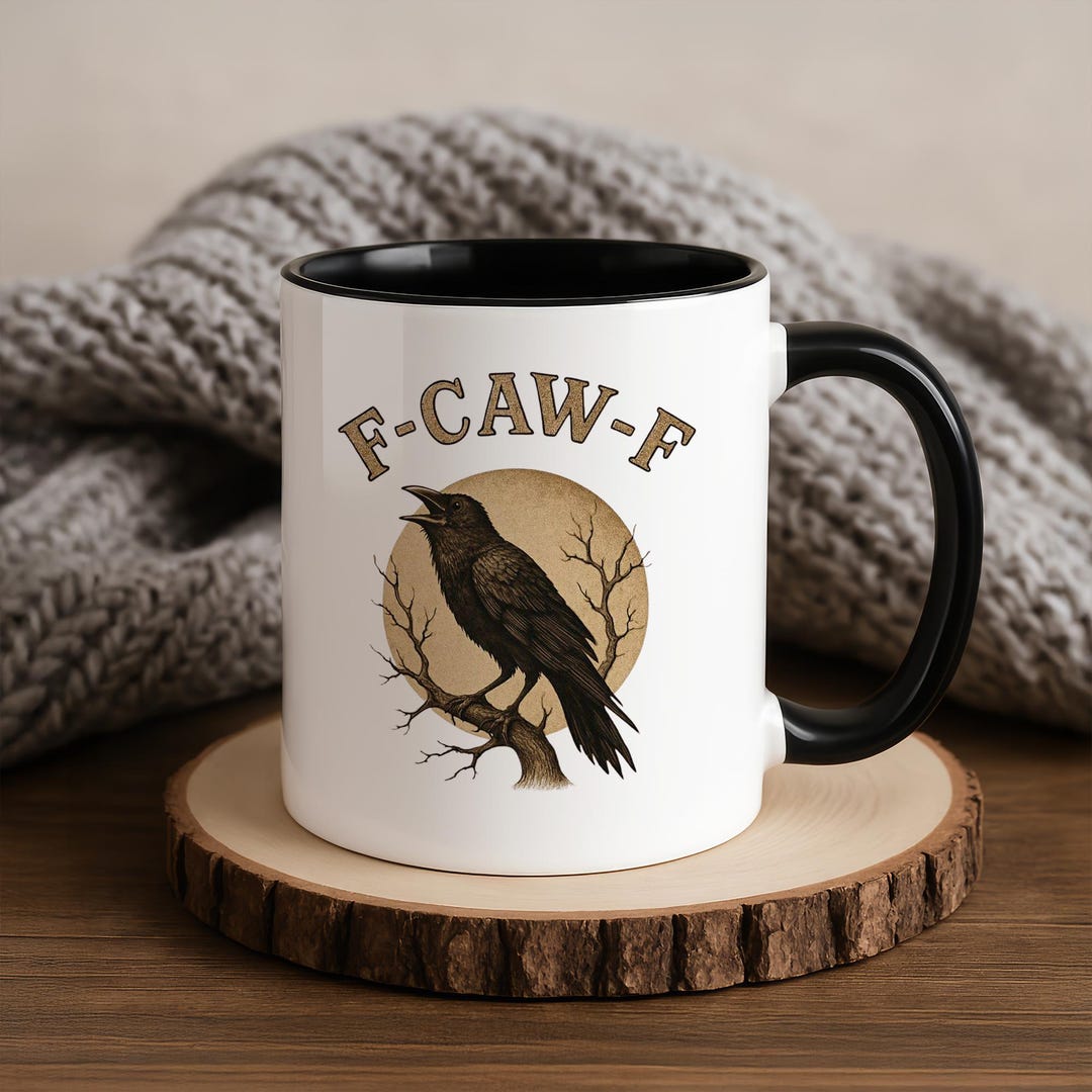 Funny Crow Mug – Swear Words Mug, Cursing Gift, Prank Gift, Funny ...