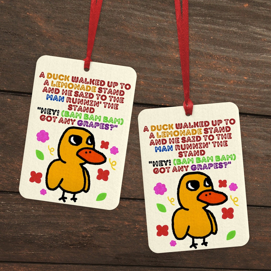 Funny Duck Car Air Freshener, Duck Air Freshener, Novelty Air Freshener ...