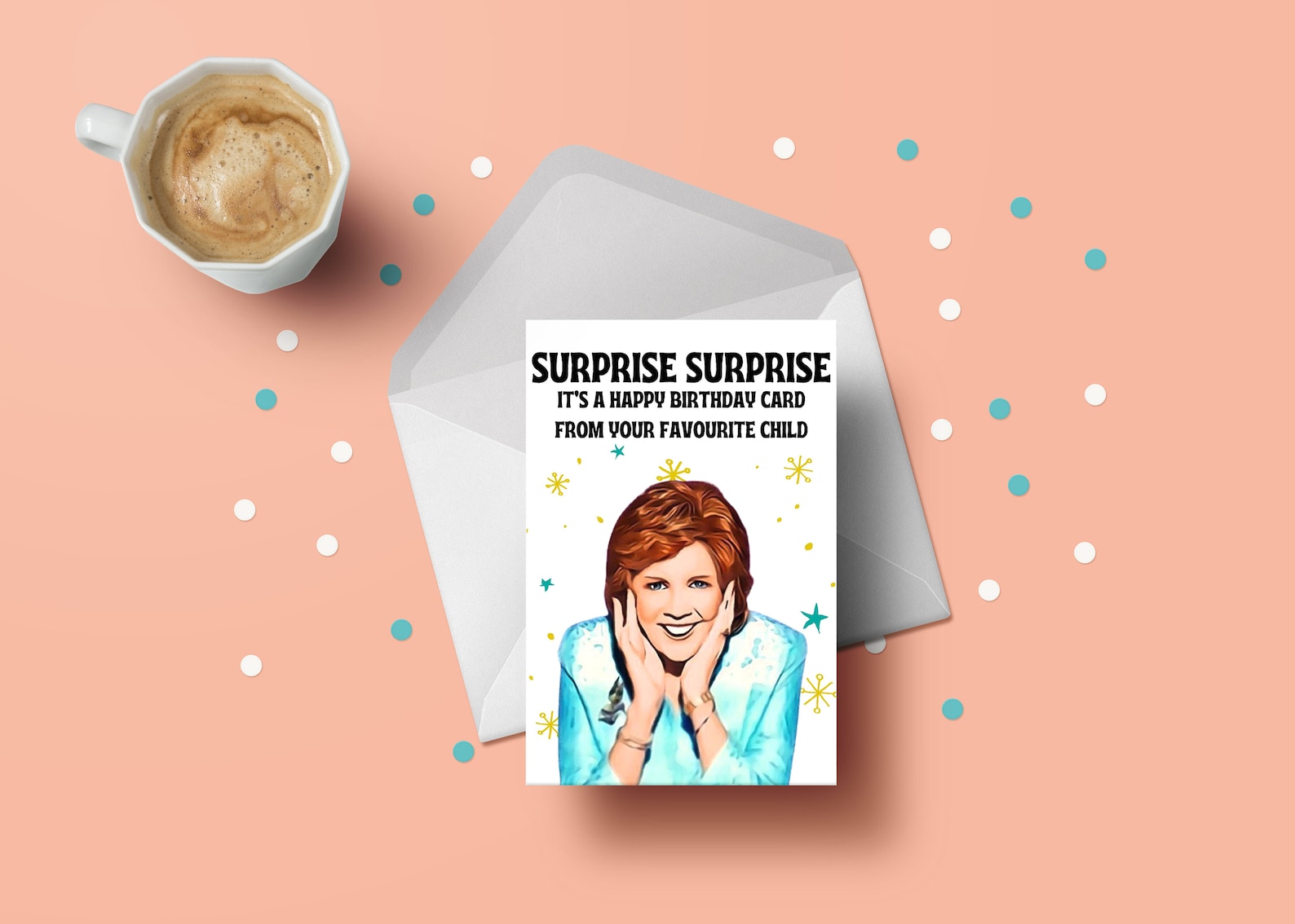 Surprise Surprise Birthday Card From Your Favourite Child Card ...