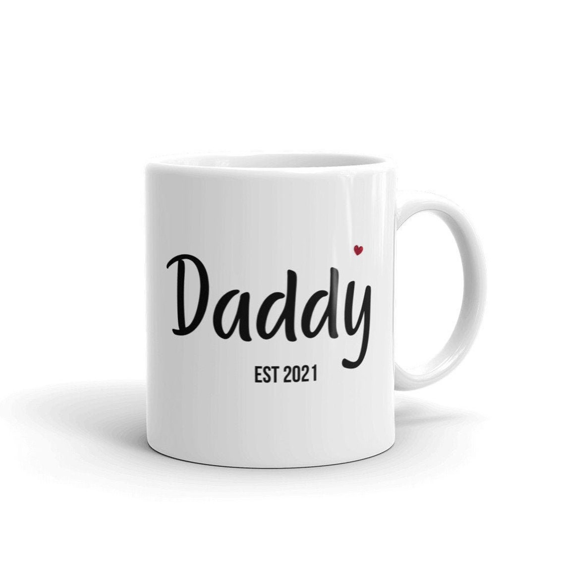 Custom Daddy Est Mug Personalised Daddy Mug Fathers Day | Etsy