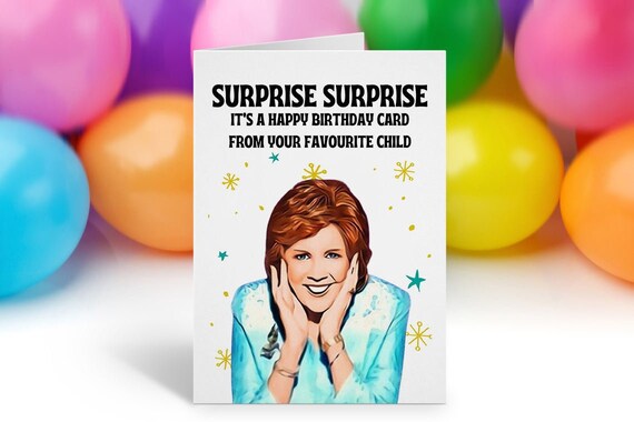 Surprise Surprise Birthday Card From Your Favourite Child | Etsy