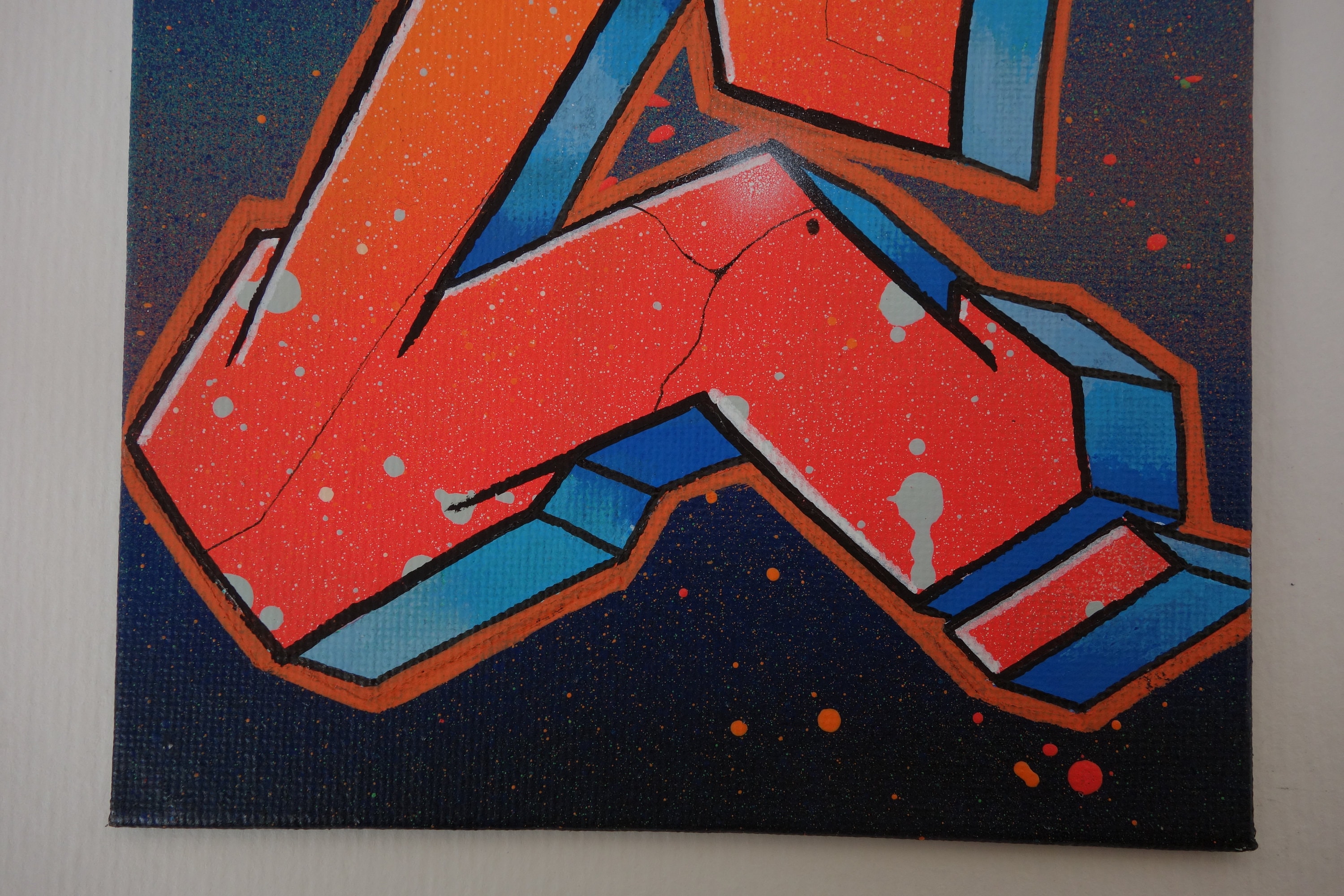 Handmade Graffiti Letter l on Canvas Unique - Etsy