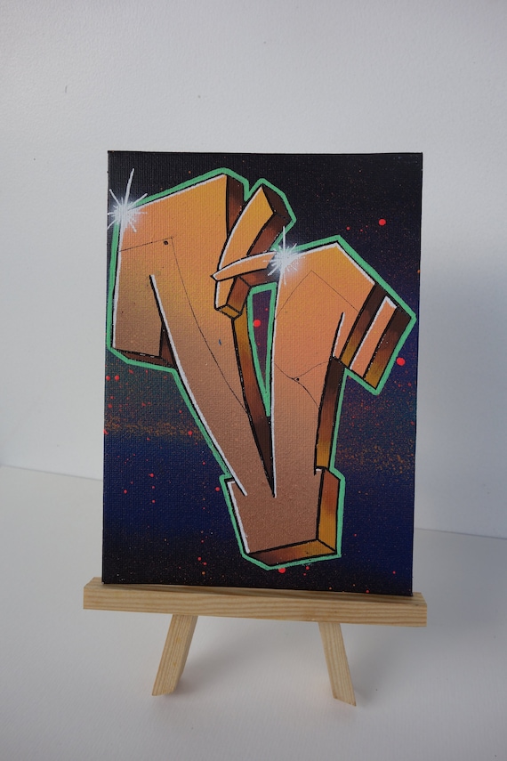 Letter V Graffiti