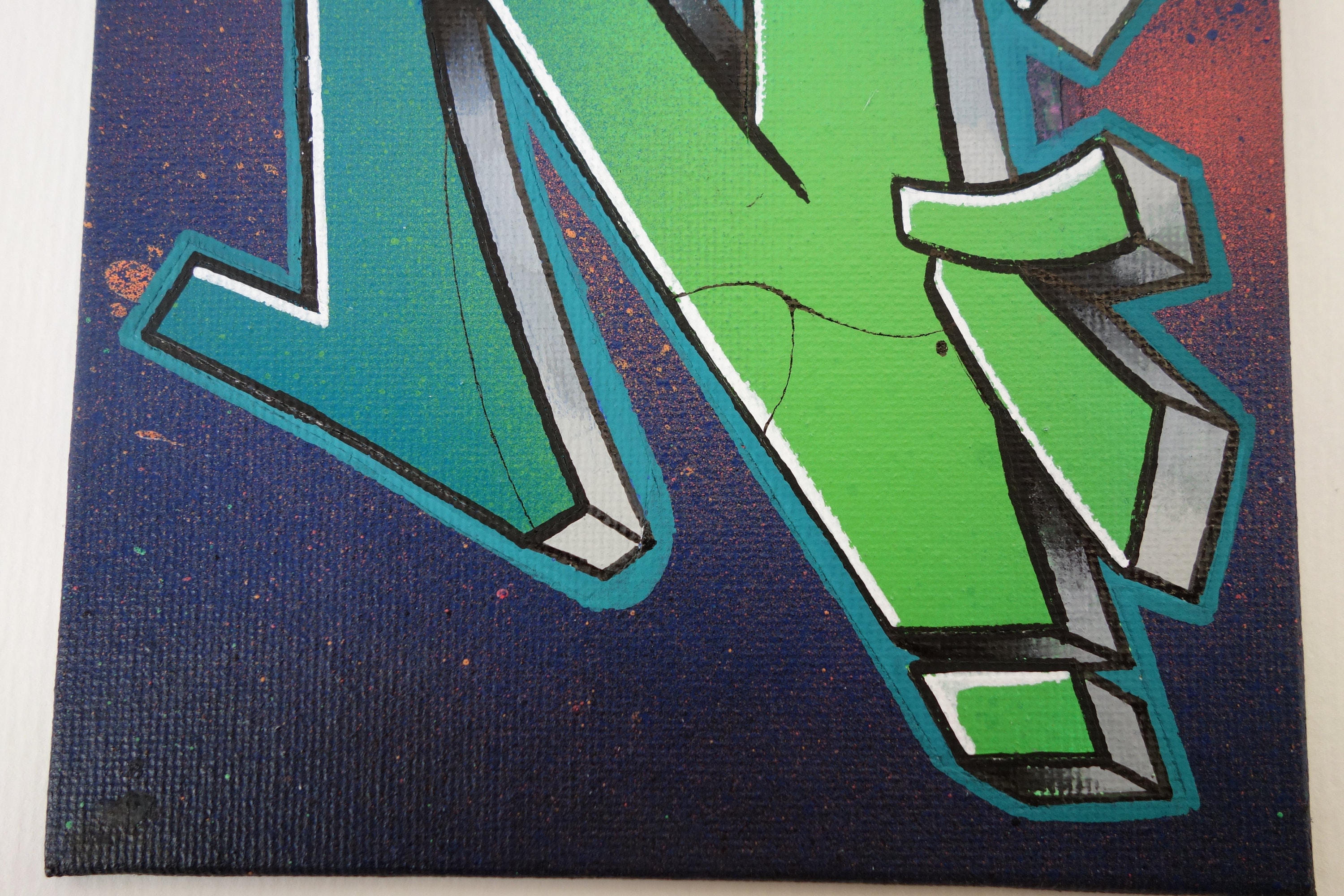 Letter N In Graffiti Style