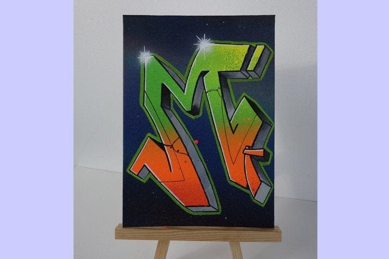 Letter M Graffiti Style