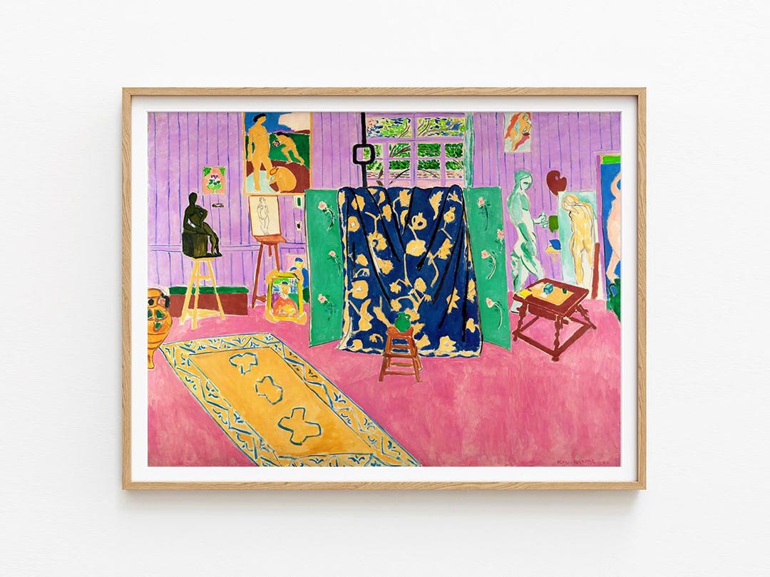 The Pink Studio by Henri Matisse, Museum Art Print, Matisse Artwork ...