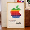 Apple Hello Poster, Apple Logo Poster, Rainbow Apple Logo, Apple Wall ...
