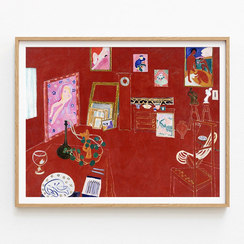 Red Art Print - Etsy