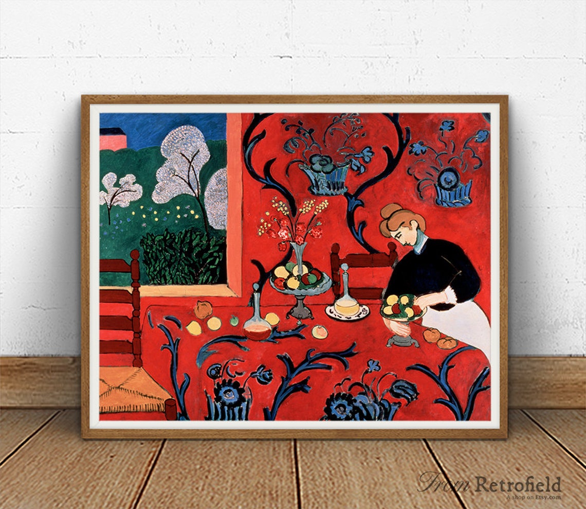 The Red Room Harmony in Red Henri Matisse Exhibition Poster - Etsy