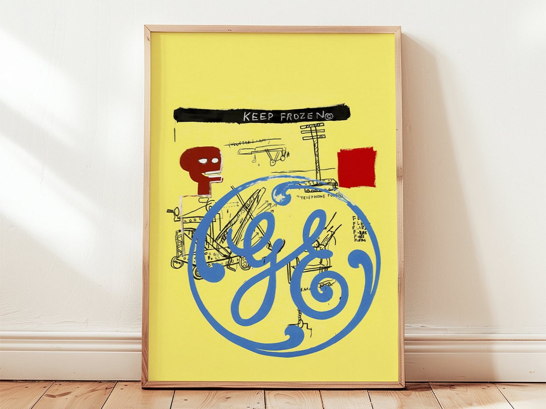 Basquiat X Warhol Keep Frozen General Electric Poster, Exhibition Print ...