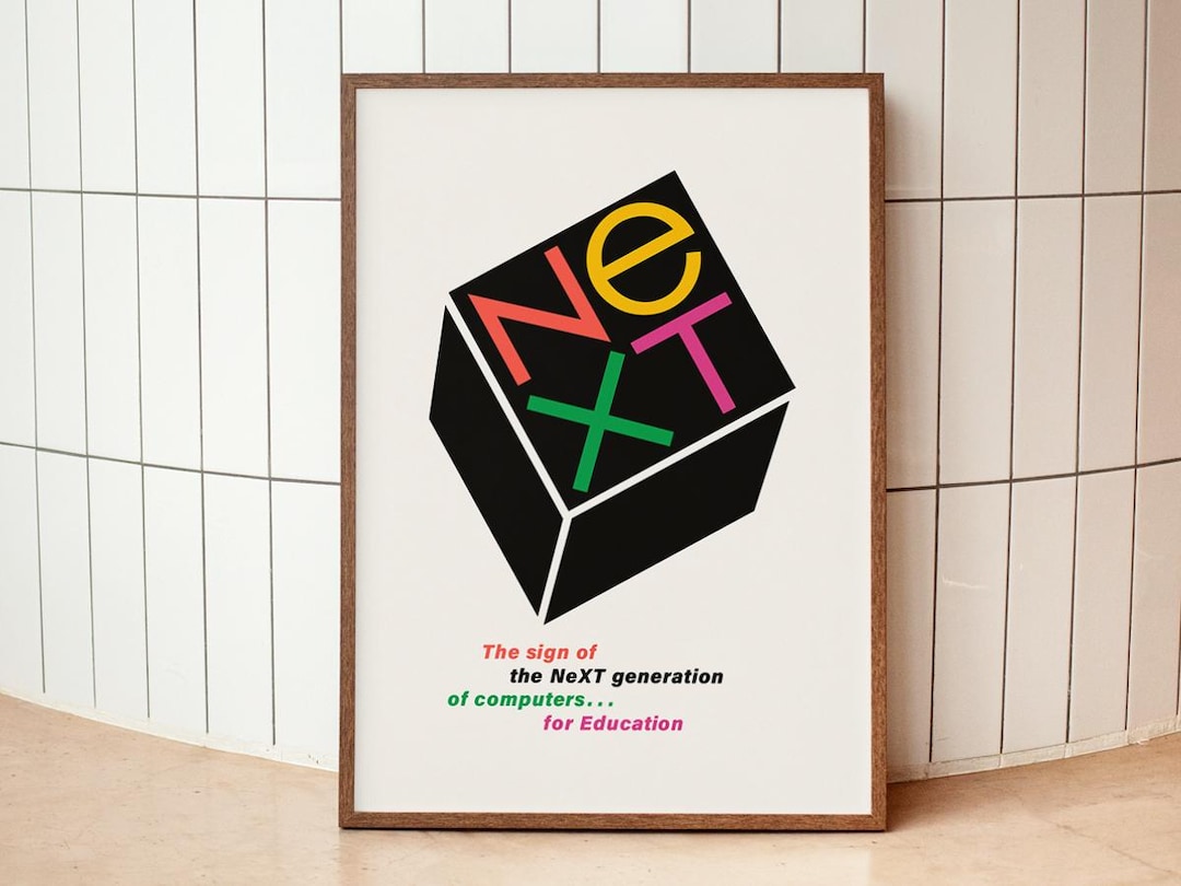 Next Computer Poster by Paul Rand, Vintage Advertising Print, Steve ...