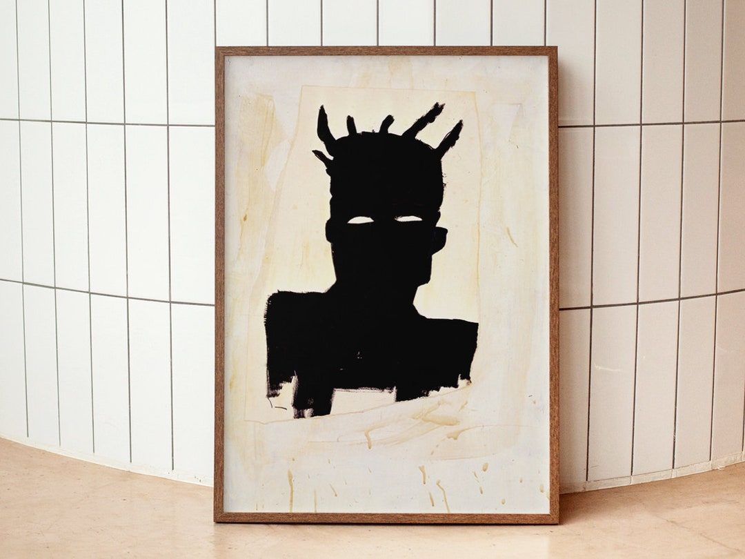Basquiat Self Portrait Painting, Exhibition Print, Jean-michael ...