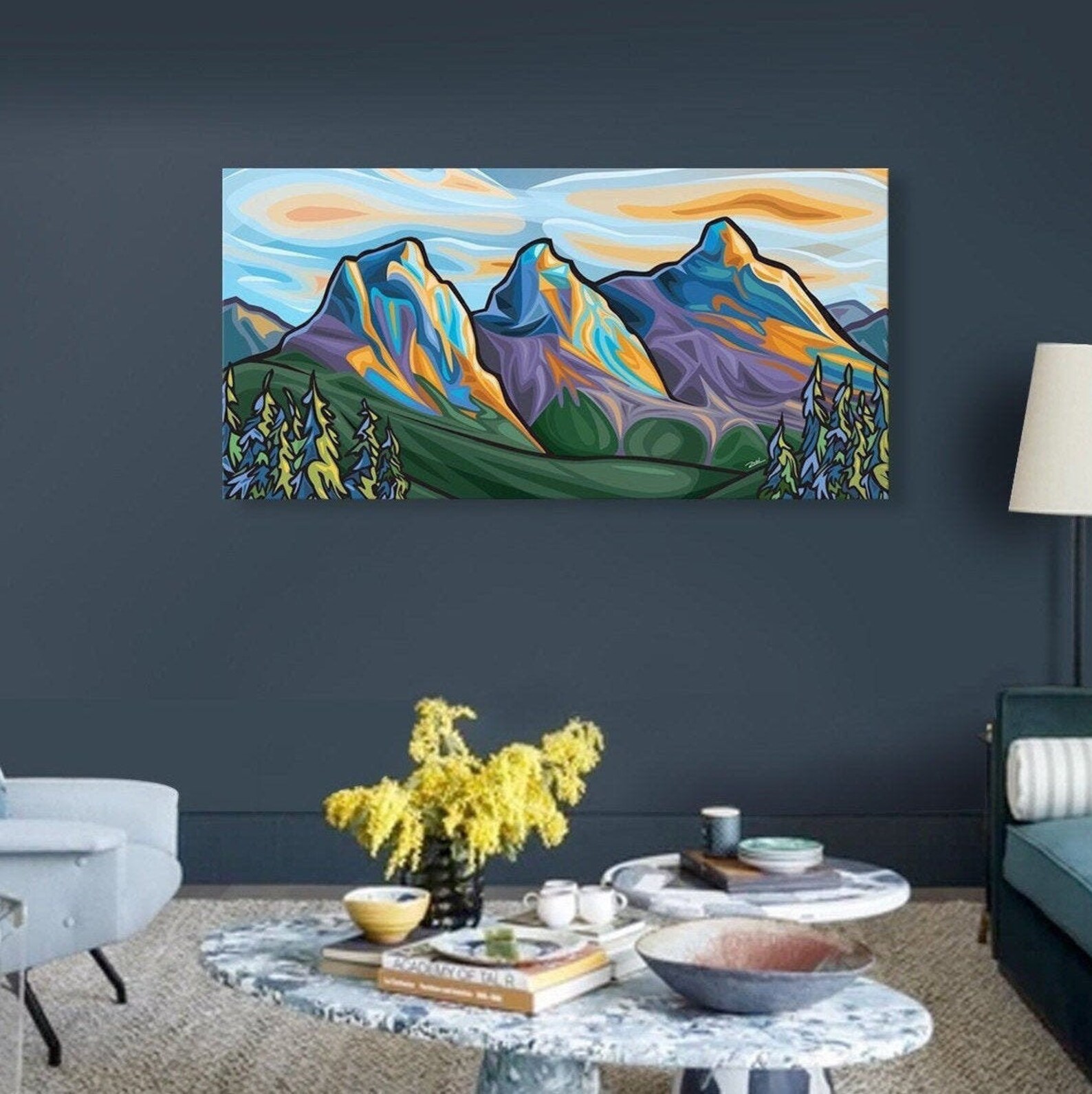 THREE SISTERS Canmore Art Print Limited Edition Giclee Art - Etsy