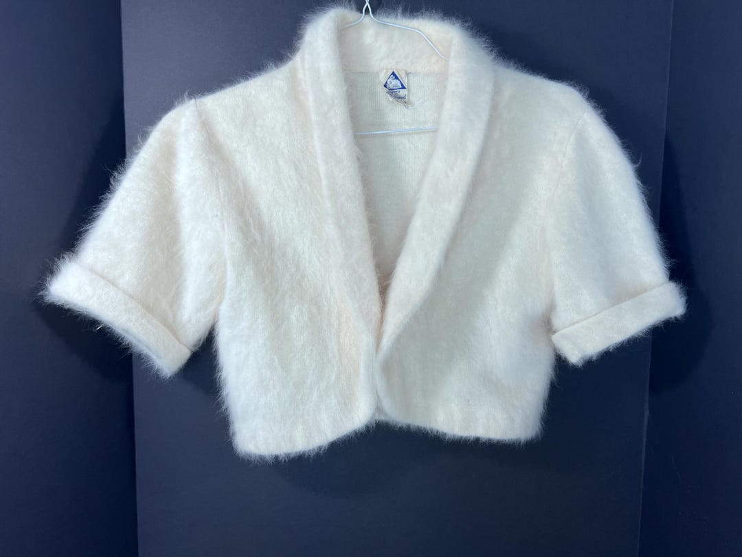 1940's Luisa Spagnoli Angora Shrug; Vintage Women's Shrug - Etsy