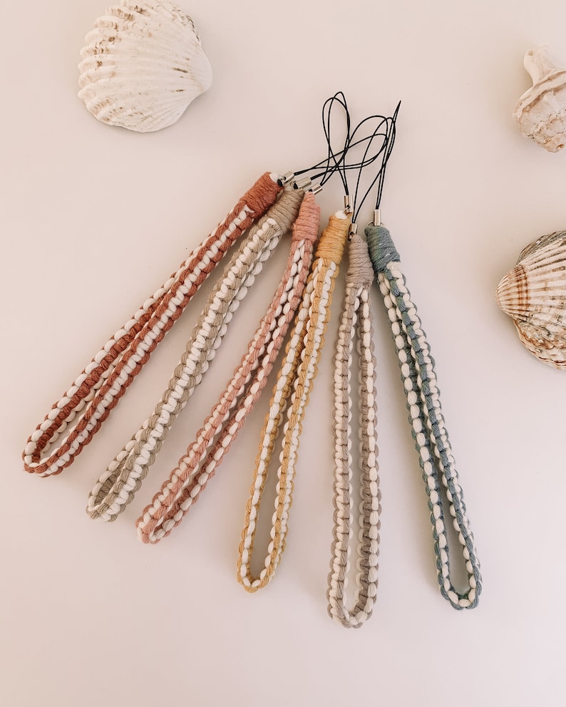 Phone Charm Wristlet Macrame Phone Wrist Strap Boho Accessories rae - Etsy