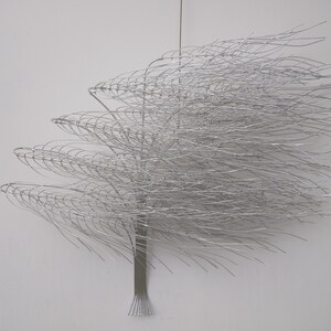 Silver Painted Copper and Brass Windy Willow Tree Metal Wall Hanging ...