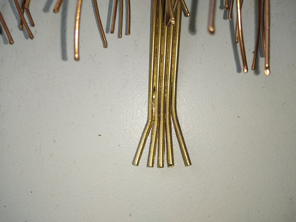 The Seedling Copper and Brass Baby Willow Tree Metal Wall - Etsy