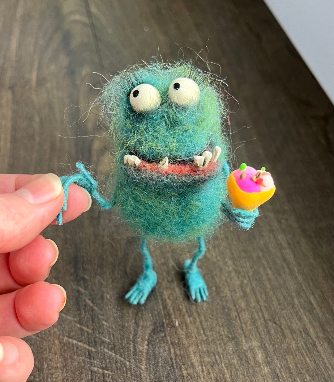 Beauty Girl With Unique Charm and Magnificent Smile . Needle Felted ...