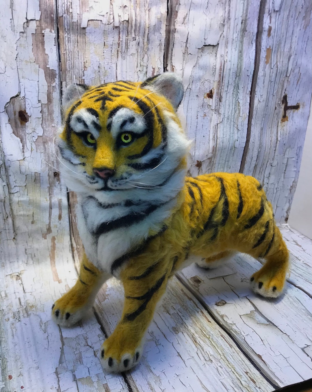 Needle Felted Tiger , Gift, Interior Toy , Miniature , Decor , Original ...