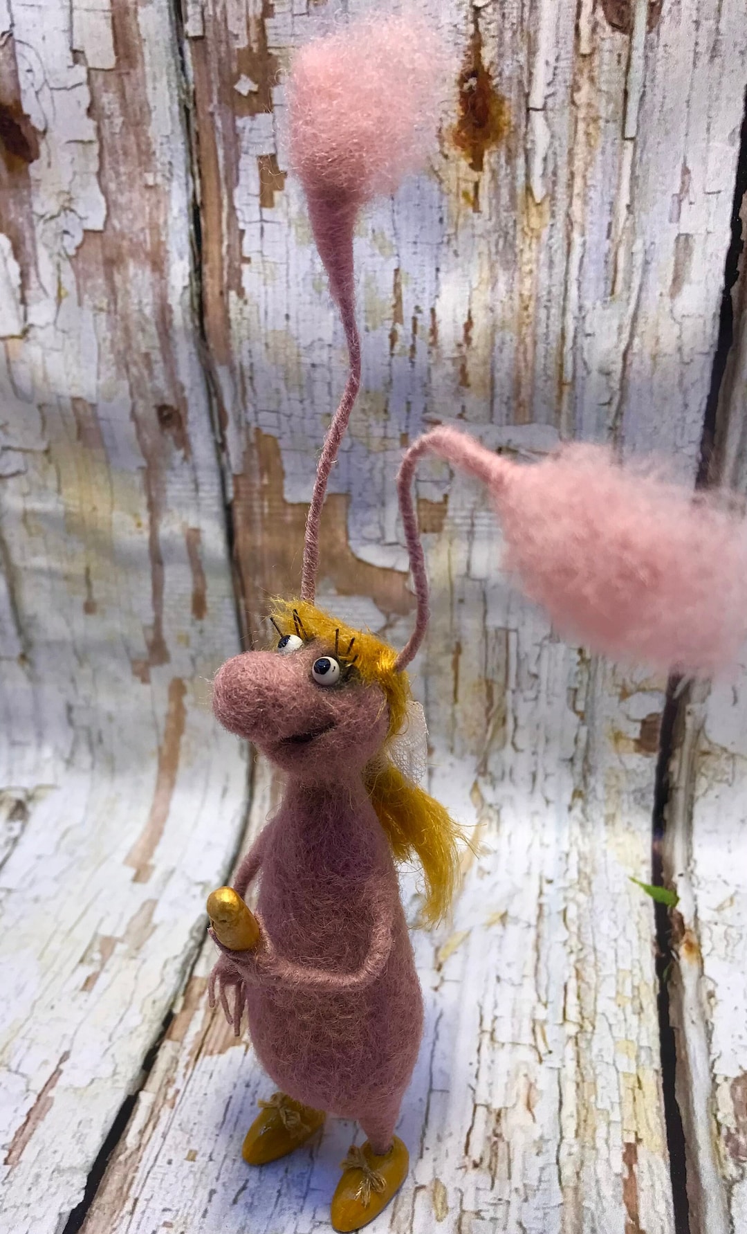 Needle Felted Girl Cockroach , Woolen Toy , Gift , Interior Toy ...