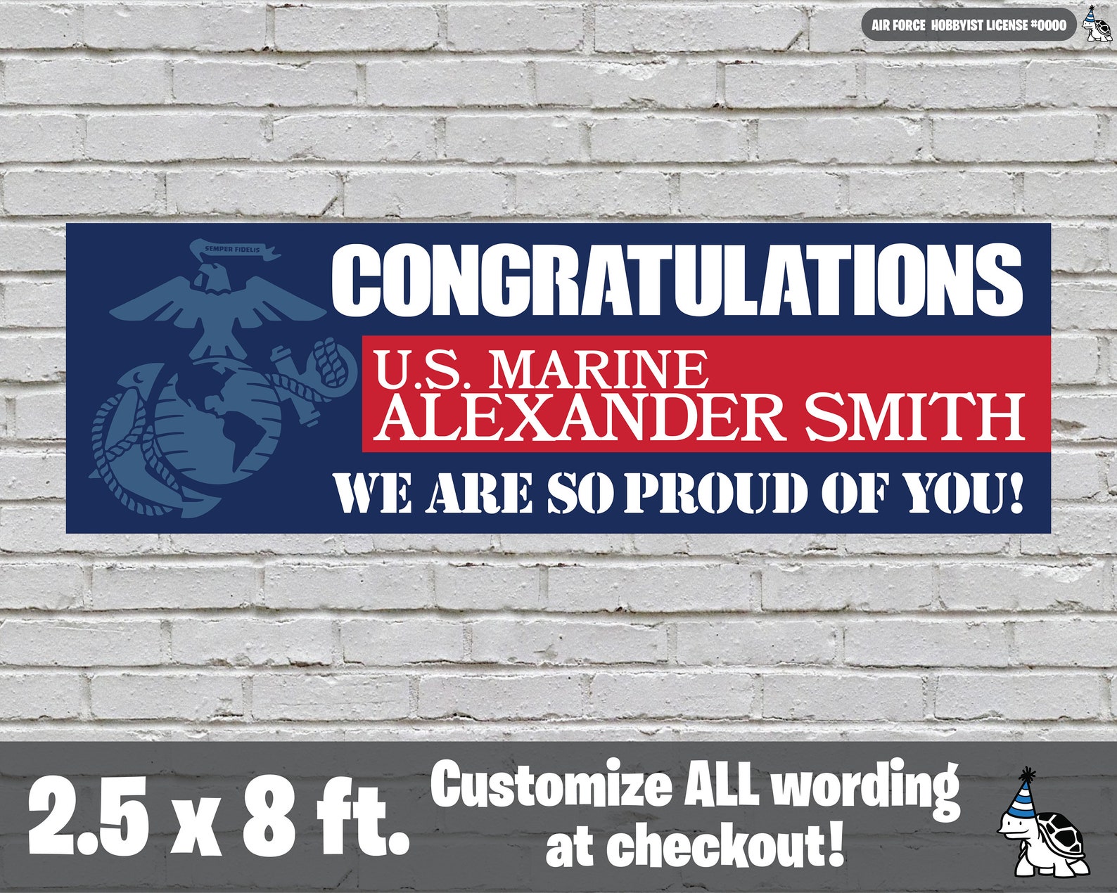 Custom U.S. MARINE Vinyl Banner Welcome Home or - Etsy