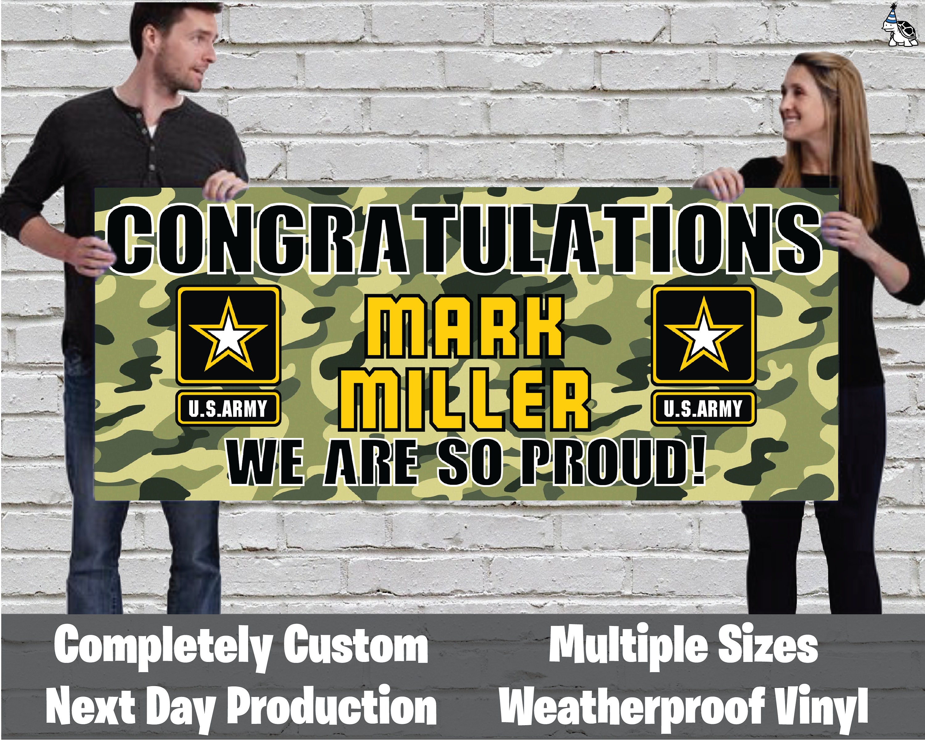 Paper & Party Supplies Graduation United States Military Custom CAMO U ...