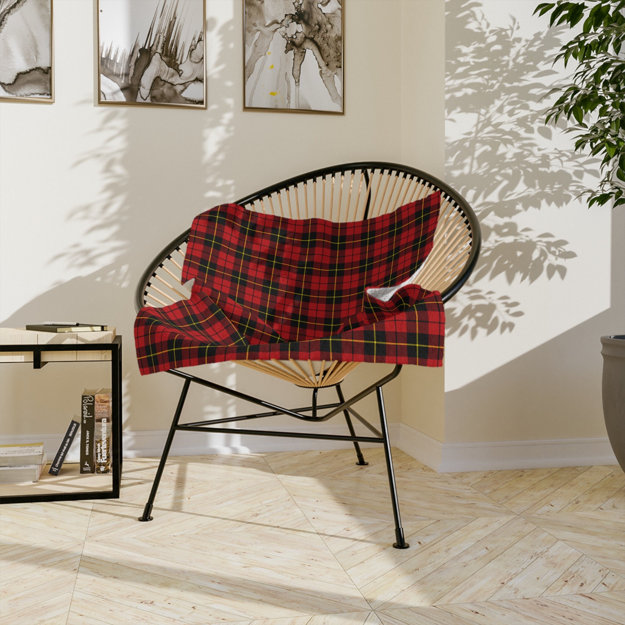 Clan Wallace Tartan Velveteen Minky, Clan Wallace Blanket, Clan Wallace ...