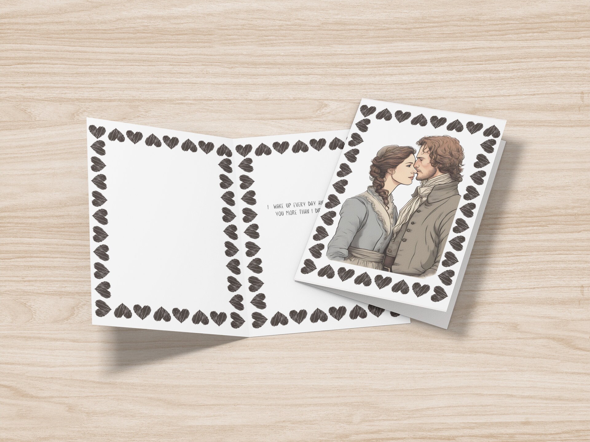 Outlander-theme Greeting Card 5x7 Digital Download, Scottish Love ...