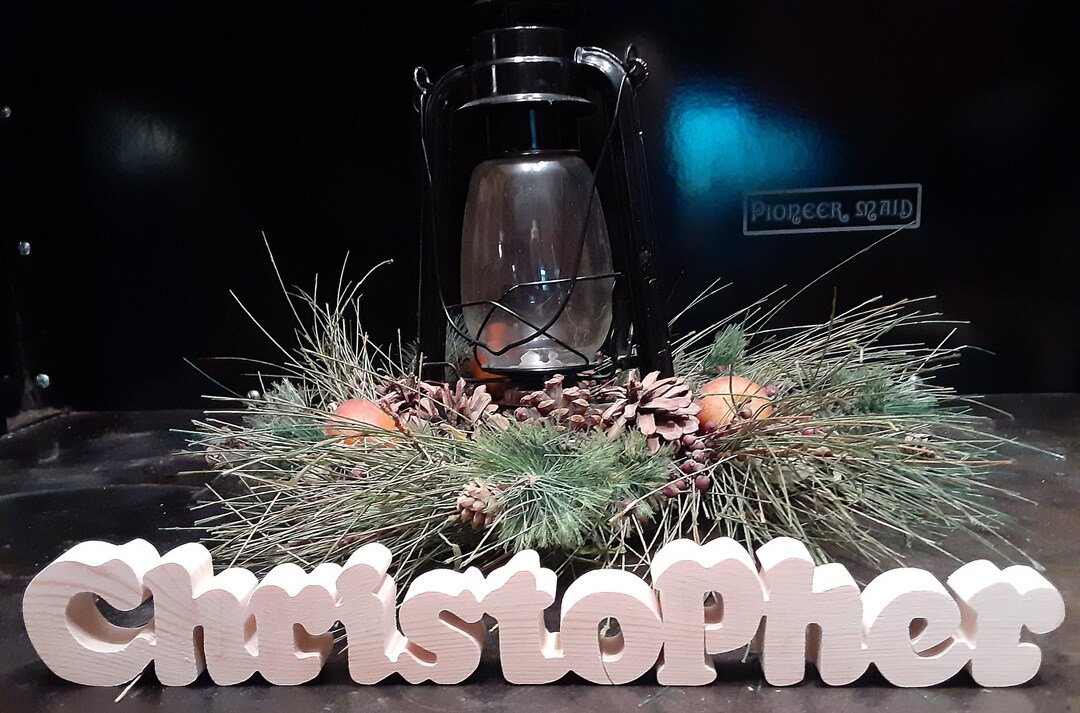 Traditional Letters, Scroll Saw Wooden Names in White Pine, (up to 11 ...