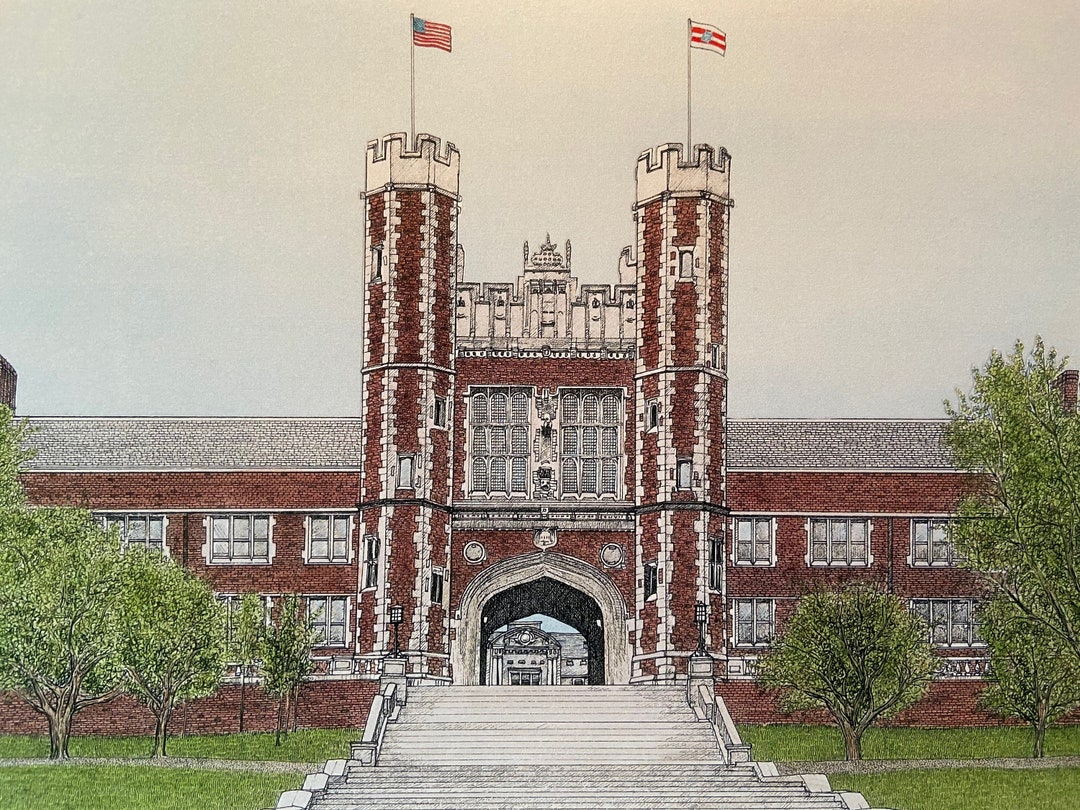 Washington University, St. Louis, Missouri, Brookings Hall, College Art ...