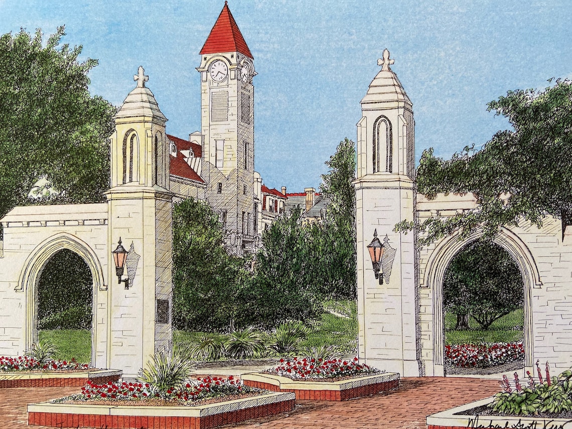 Indiana University, Sample Gates, Bloomington, Hoosiers, College Art ...