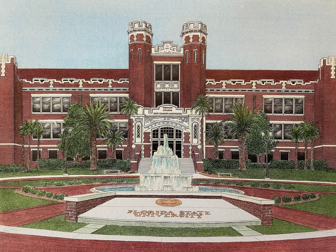 Florida State, Westcott Hall, Tallahassee, Seminoles, College Gift ...